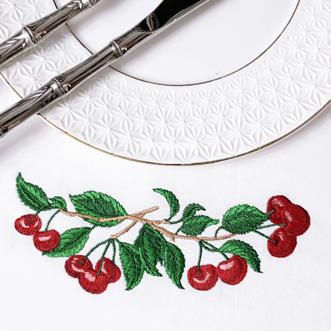 Berries machine embroidery designs | Royal Present Embroidery