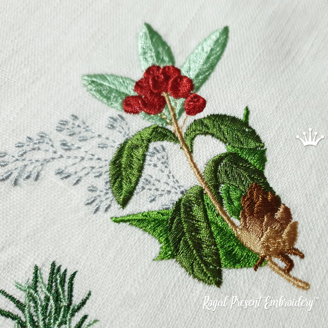 Christmas Free Machine Embroidery Design - 3 sizes | Royal Present ...