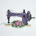 Vintage Sewing Machine with roses machine embroidery design - 4 sizes ...