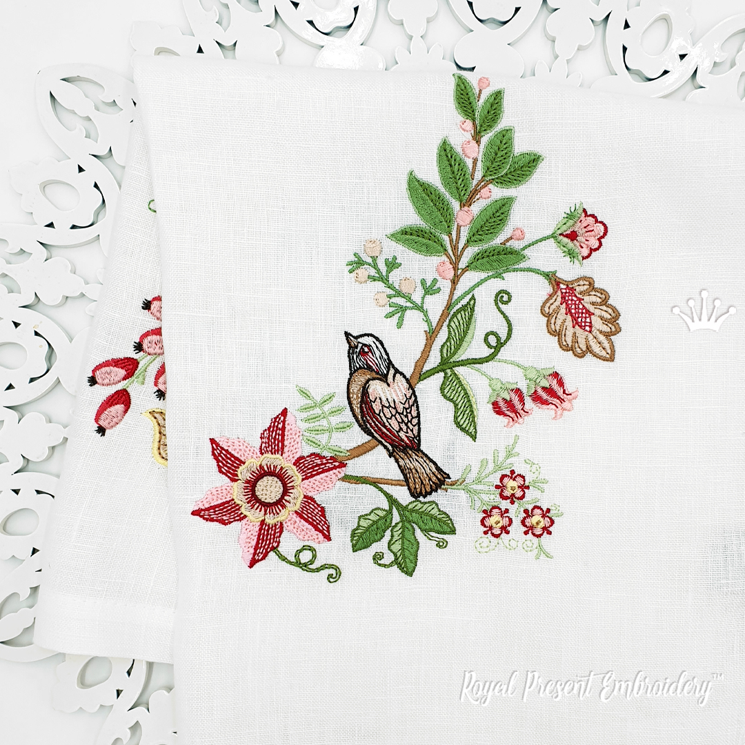 Large Jacobean set of Machine Embroidery Designs - 3 sizes | Royal ...