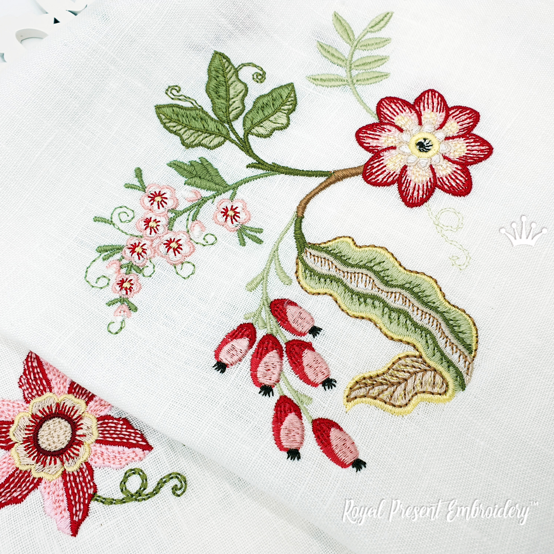 Large Jacobean set of Machine Embroidery Designs - 3 sizes | Royal ...
