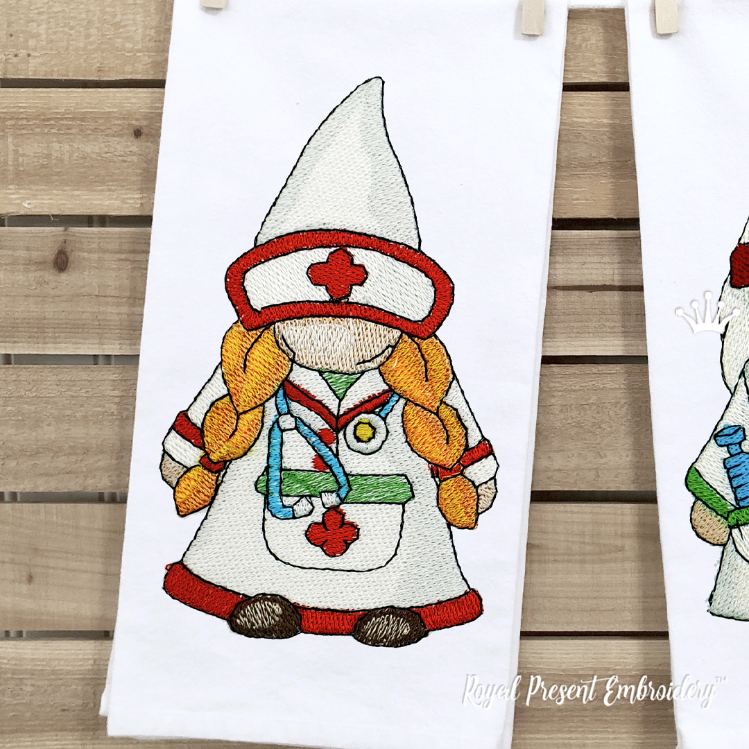 Gnomes Medics small Machine Embroidery Designs - 4 sizes | Royal ...