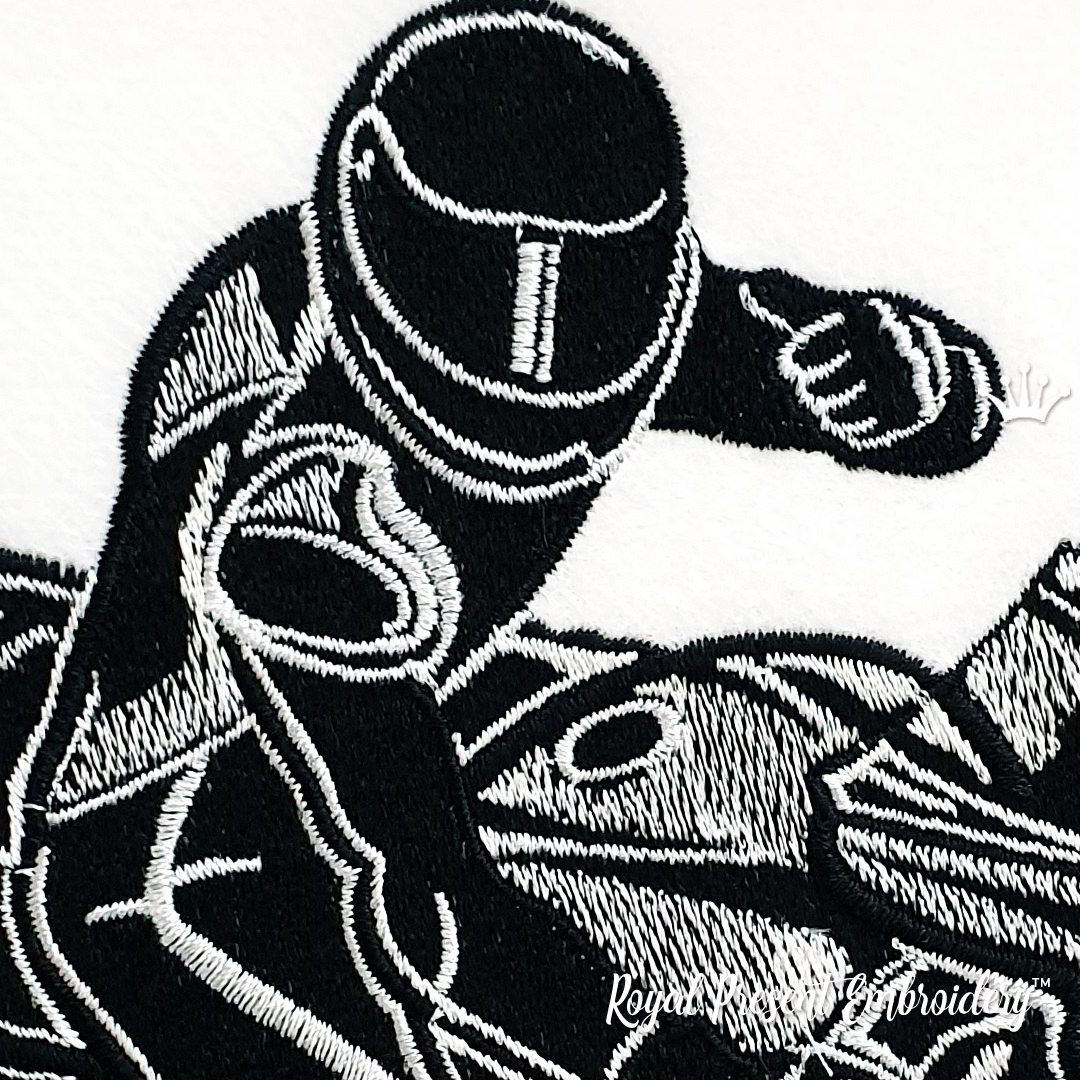 Motorcycle biker Machine Embroidery Design - 2 sizes | Royal Present ...