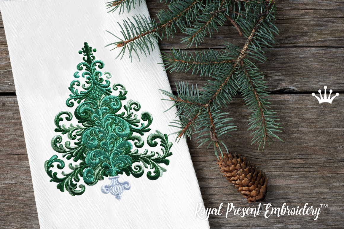 Rococo Christmas tree | Royal Present Embroidery