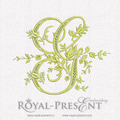 Machine Embroidery Design Monogram G | Royal Present Embroidery
