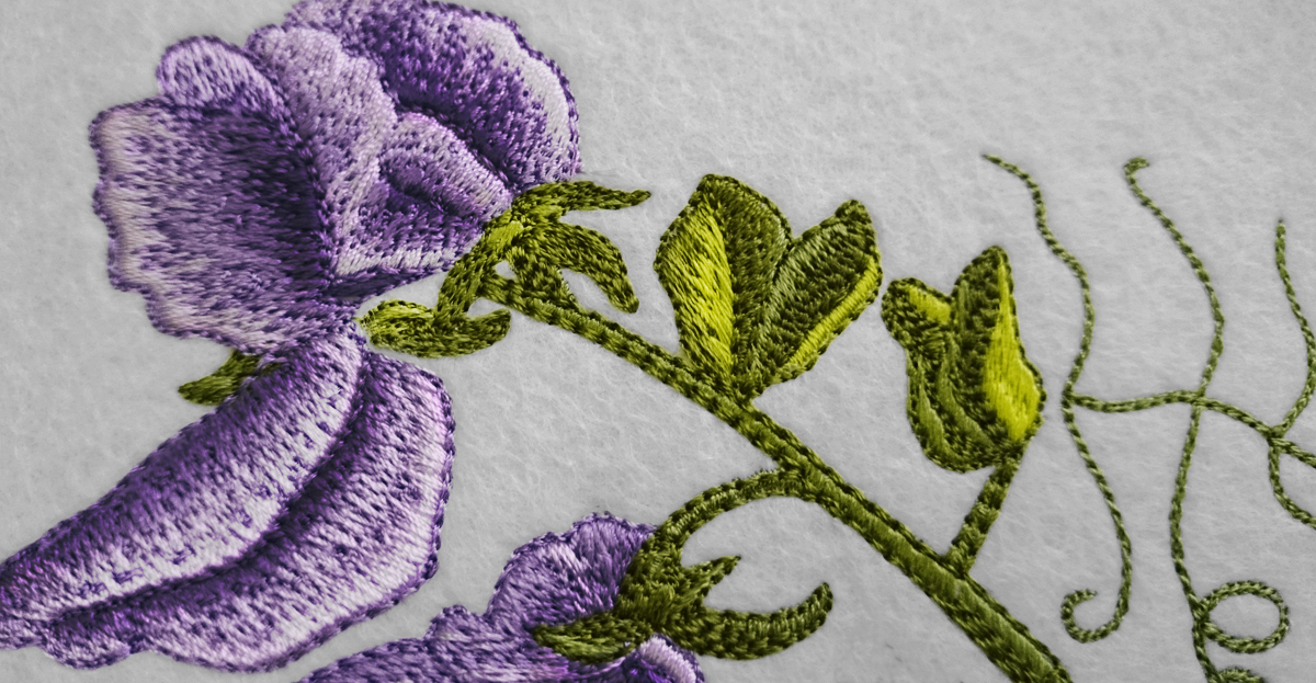 Sweet Pea Machine Embroidery Designs | Royal Present Embroidery