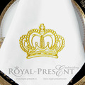 Machine Embroidery Design Royal Crown - 5 sizes | Royal Present Embroidery