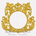 Classic Monogram Blank Embroidery Design - 3 sizes | Royal Present ...