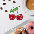Ornate Cherry Machine Embroidery Design - 2 sizes | Royal Present ...