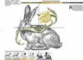 Machine Embroidery Design Spring Bunny - 3 sizes | Royal Present Embroidery