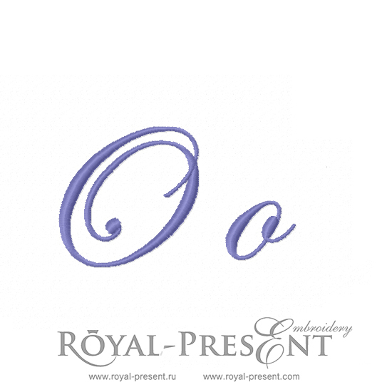 Machine embroidery design The letter O | Royal Present Embroidery