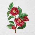 Camellia Machine Embroidery Design - 2 sizes | Royal Present Embroidery