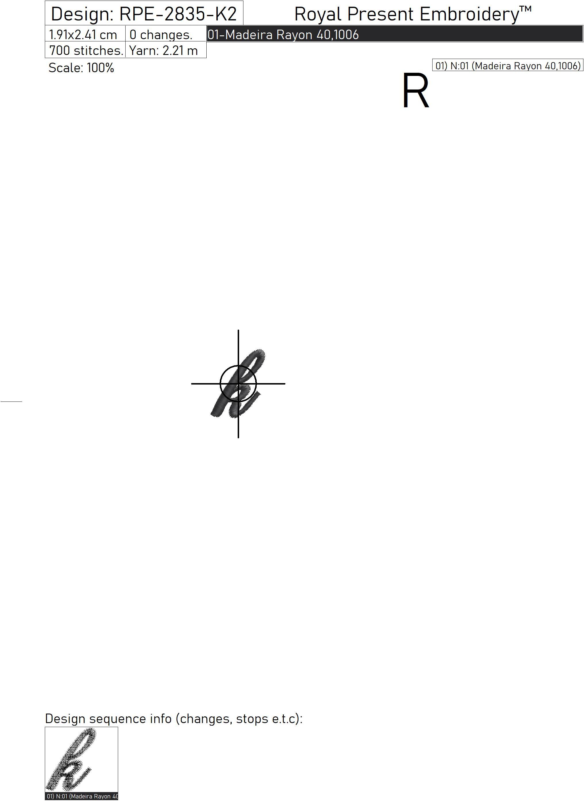 The letter K Machine embroidery designs | Royal Present Embroidery