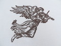 Angel with violin Machine Embroidery Design | Royal Present Embroidery