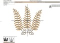 Machine Embroidery Design Fern - 2 sizes | Royal Present Embroidery