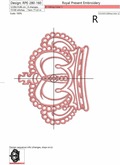 Machine Embroidery Design Royal Crown - 5 sizes | Royal Present Embroidery